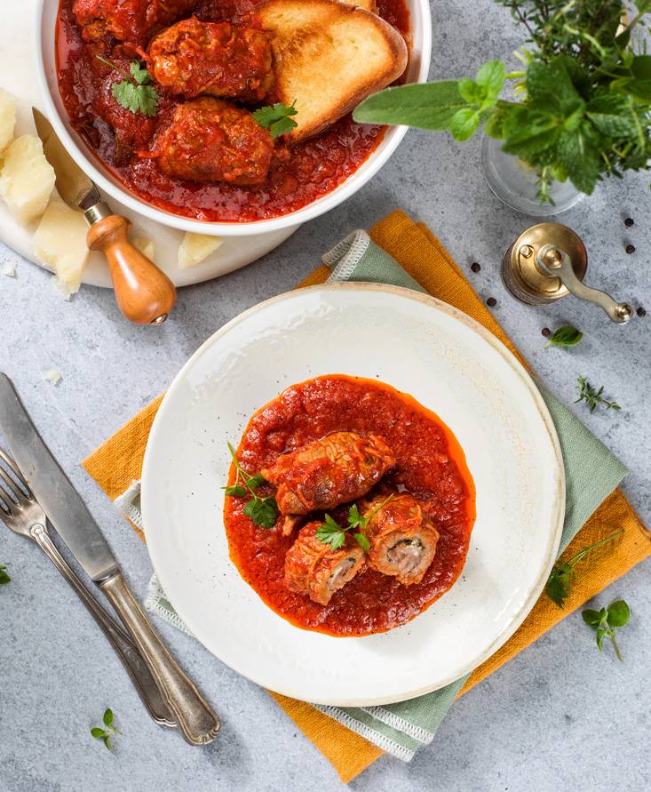 Braciole pugliesi al sugo | Pomi Italia