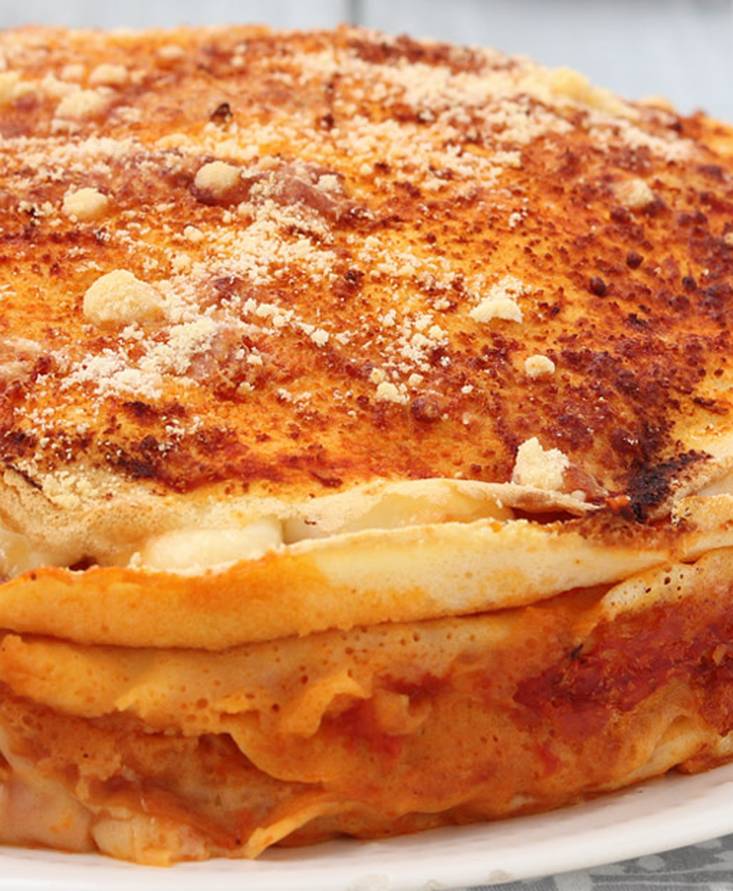 Torta di crepes salate | Elena Laudicina | Pomi Italia